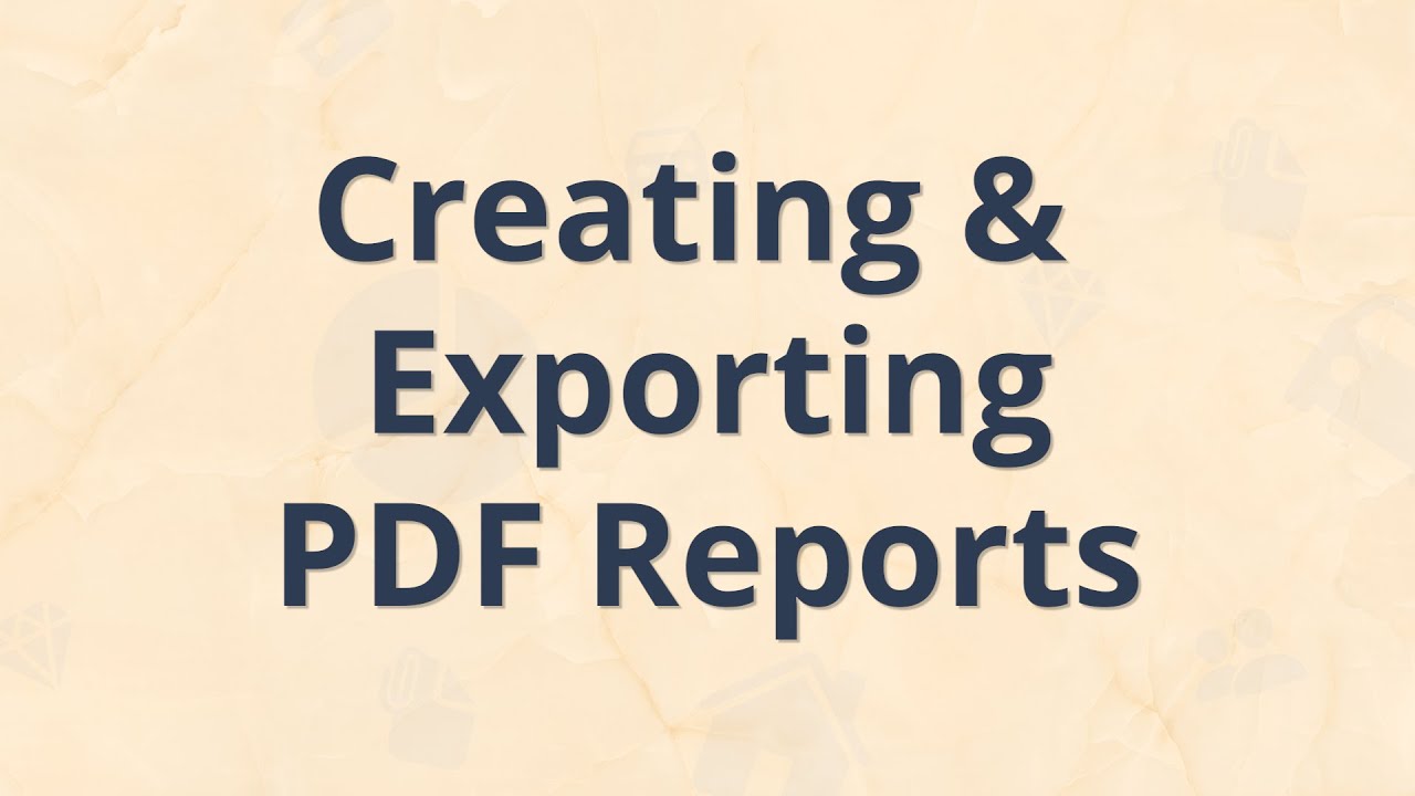 Easy Expense Tutorial - Creating and Exporting PDF Reports - YouTube