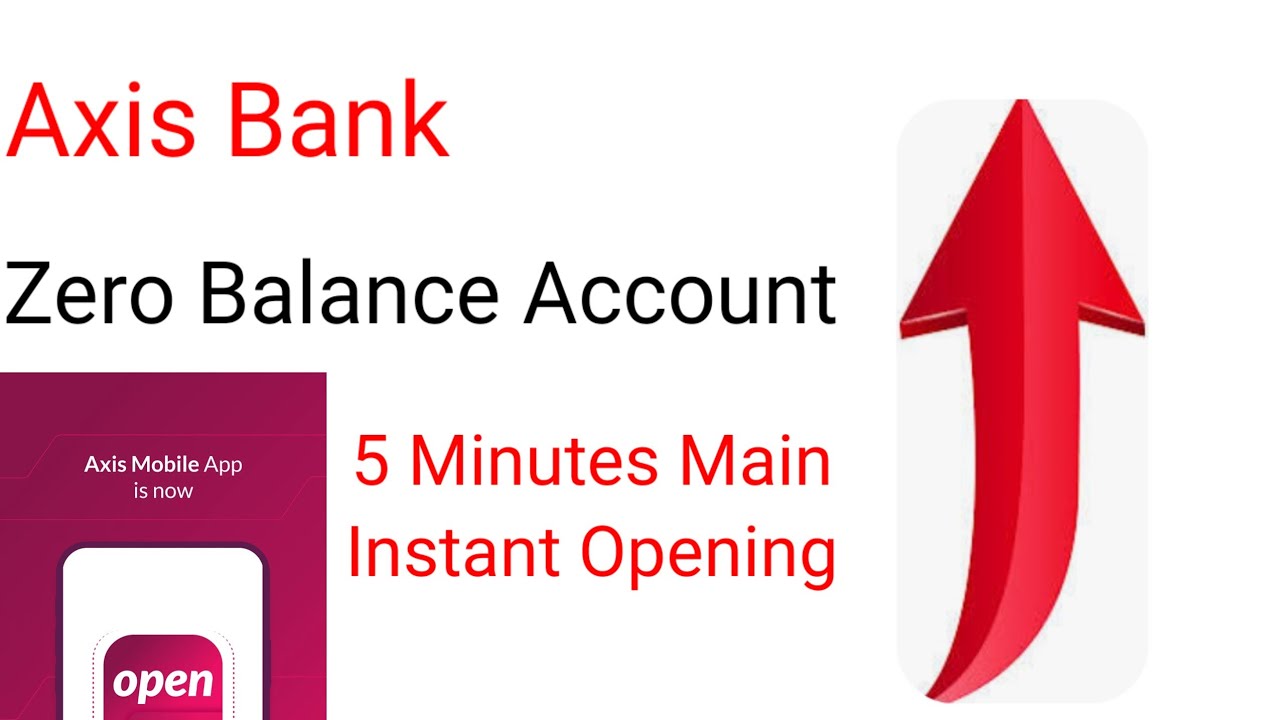 Axis Bank Zero Balance Savings Account Opening Online 2024 Axis Bank ...