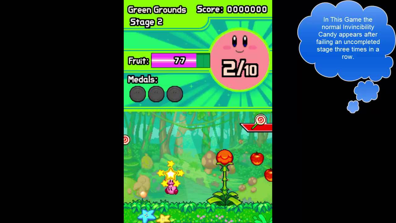 Kirby Mass Attack - Invincibility Candy (Secret Power Up) - YouTube