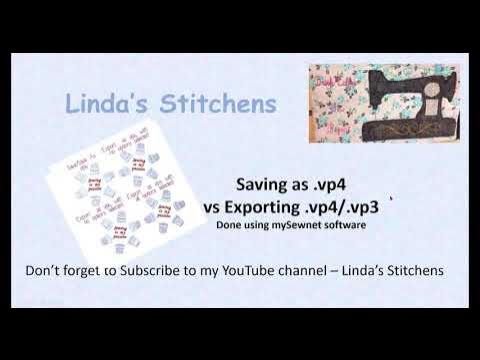 Saving .vp4 versus Exporting .vp4/.vp3 - YouTube