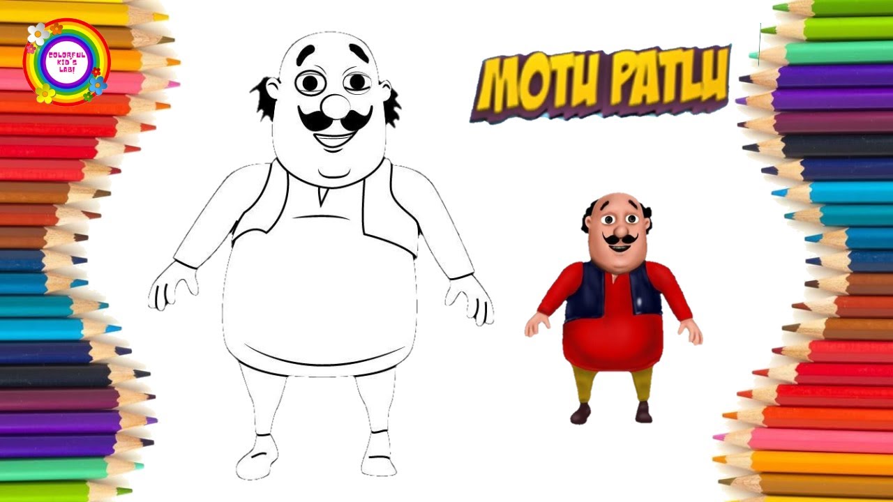 How to draw motu // learn to draw motu easy // colorful kids lab ...