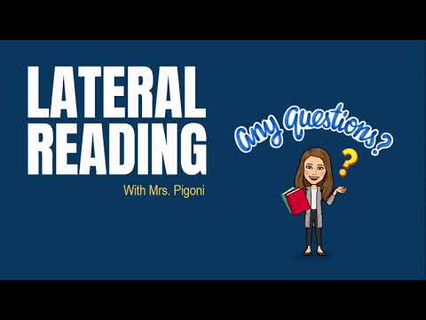 Lateral Reading - YouTube