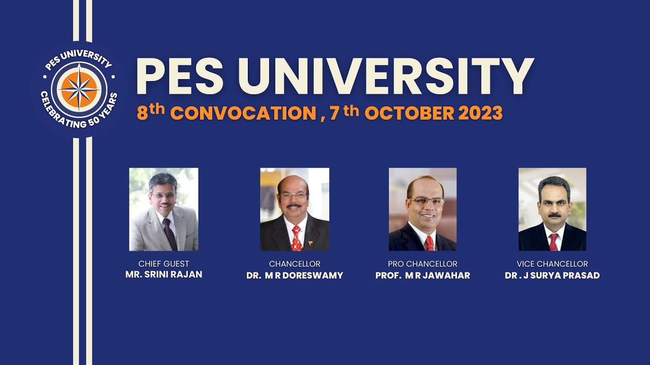 MRD-RR PES University Presents - 8th Annual Convocation - YouTube