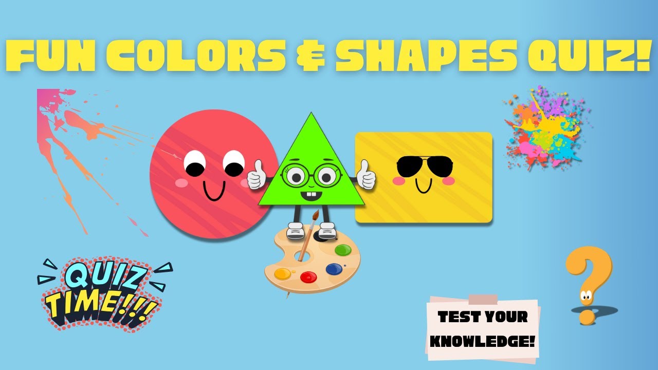 Fun Colors & Shapes Quiz for Kids | Learn and Play with Colors and ...