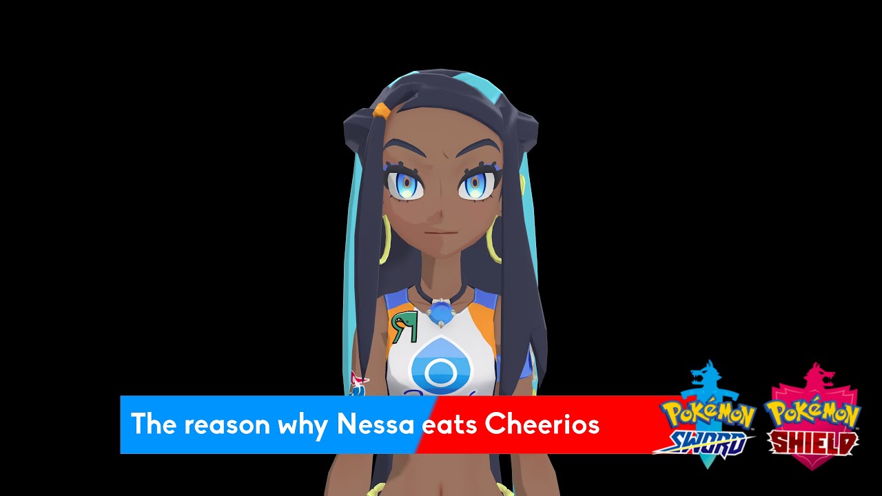 [Pokémon SwSh MMD] The reason why Nessa eats cheerios - YouTube