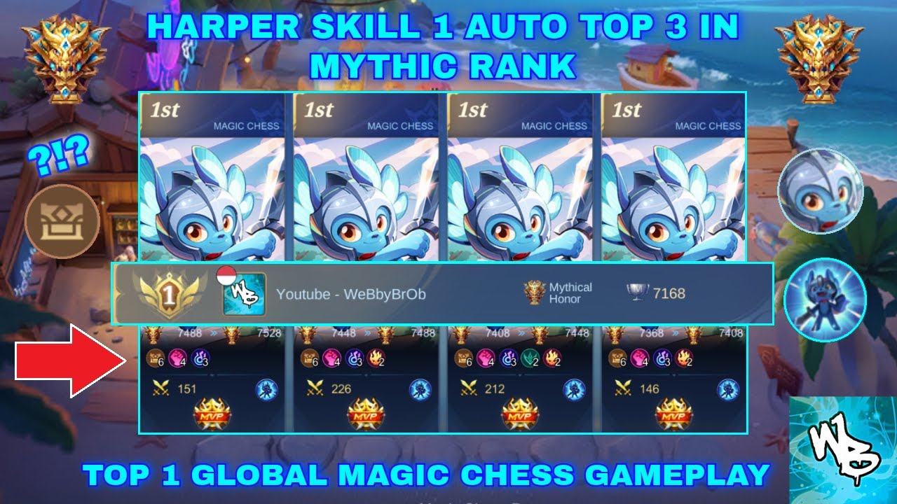 UNBEATABLE END GAME HARPER 1 STRATEGY - MAGIC CHESS BEST SYNERGY ...