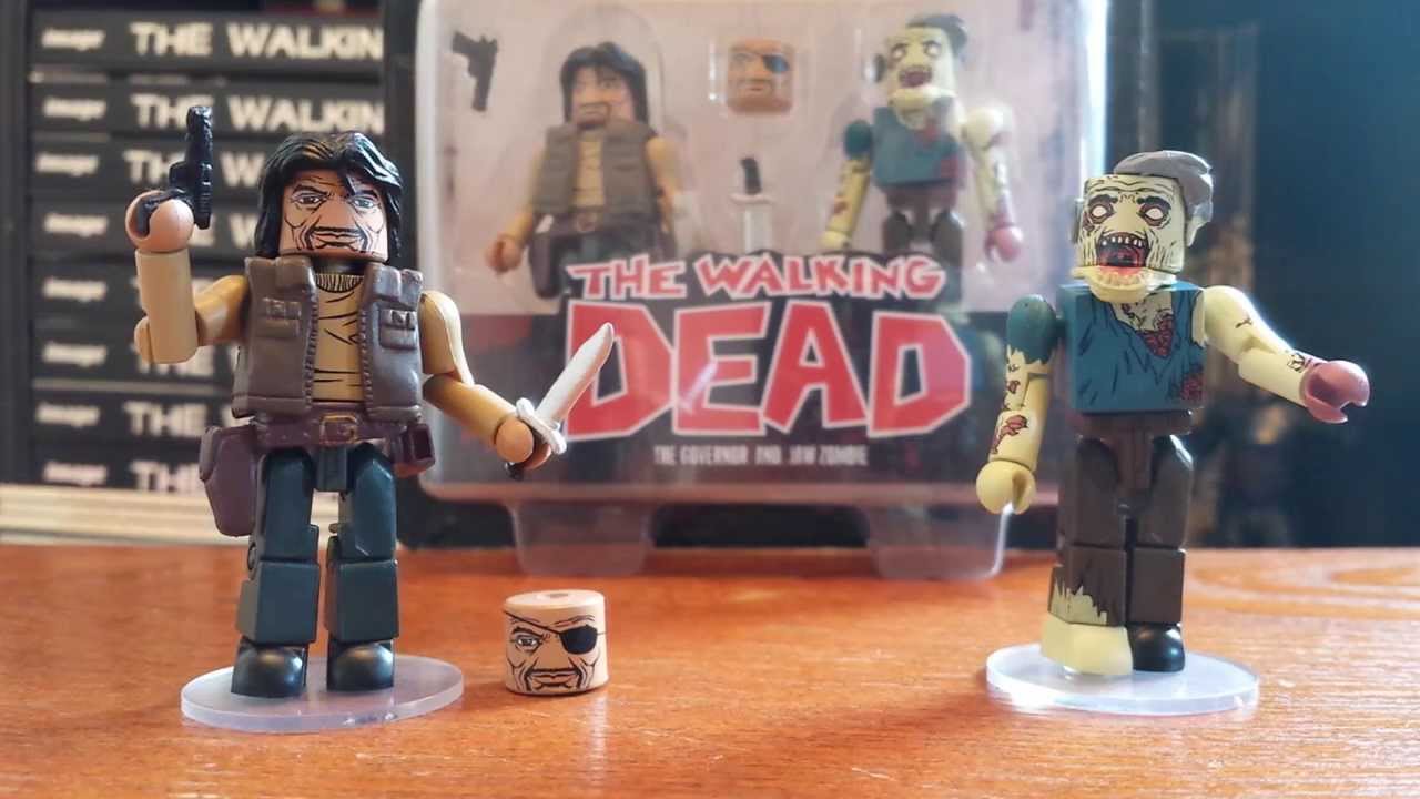 The walking dead minimates series 4 the governor & jaw zombie (HD ...