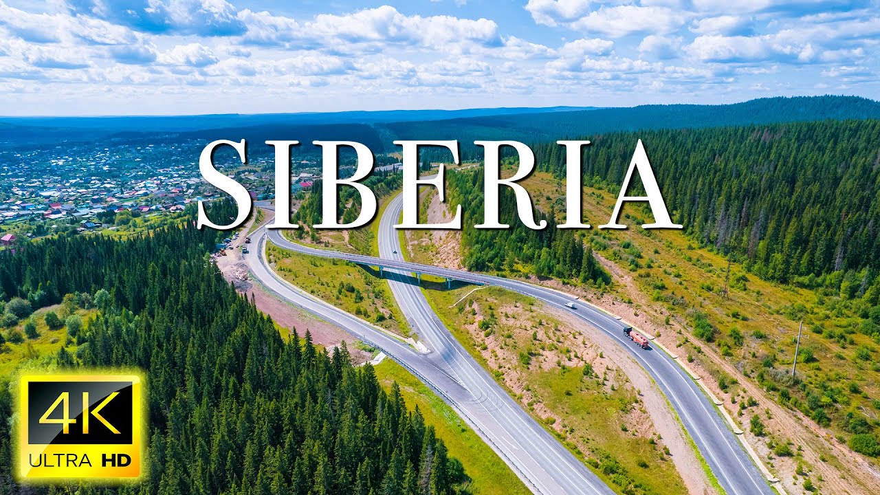 FLYING OVER SIBERIA (4K UHD) - Relaxing Music Along With Beautiful ...