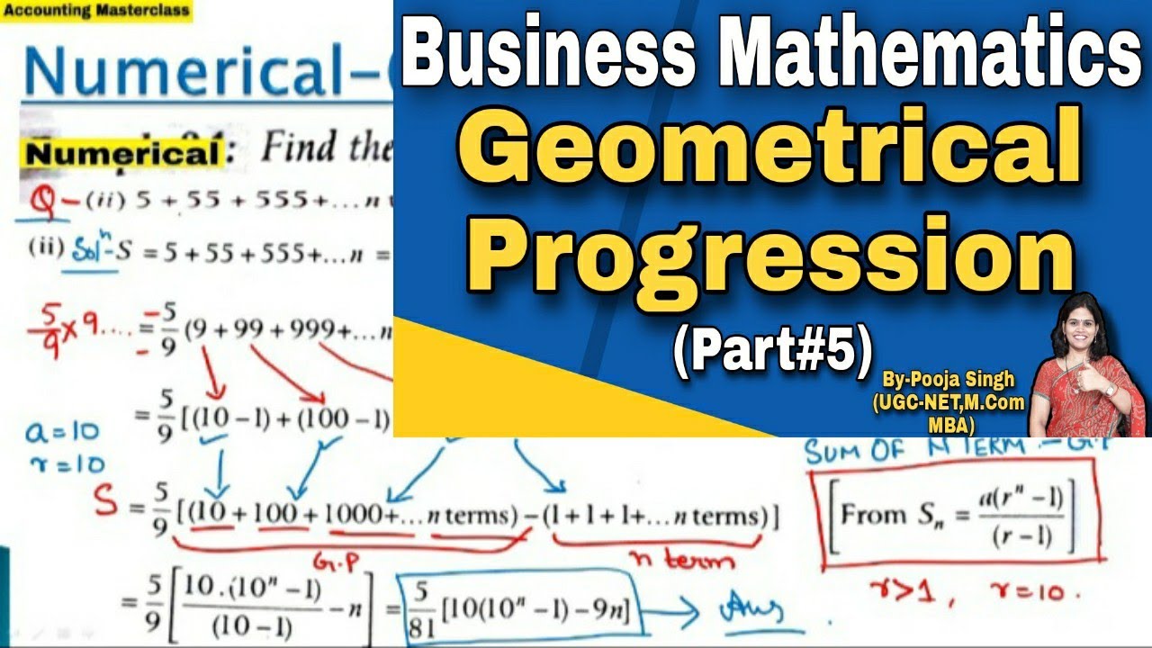 Geometric Progression | GP | Geometric Mean | Geometrical Series ...
