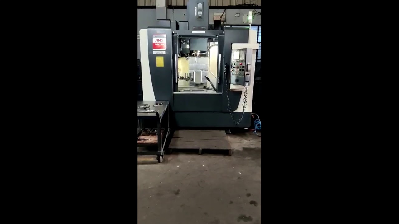 Used Ams vmc MCV 450 - YouTube