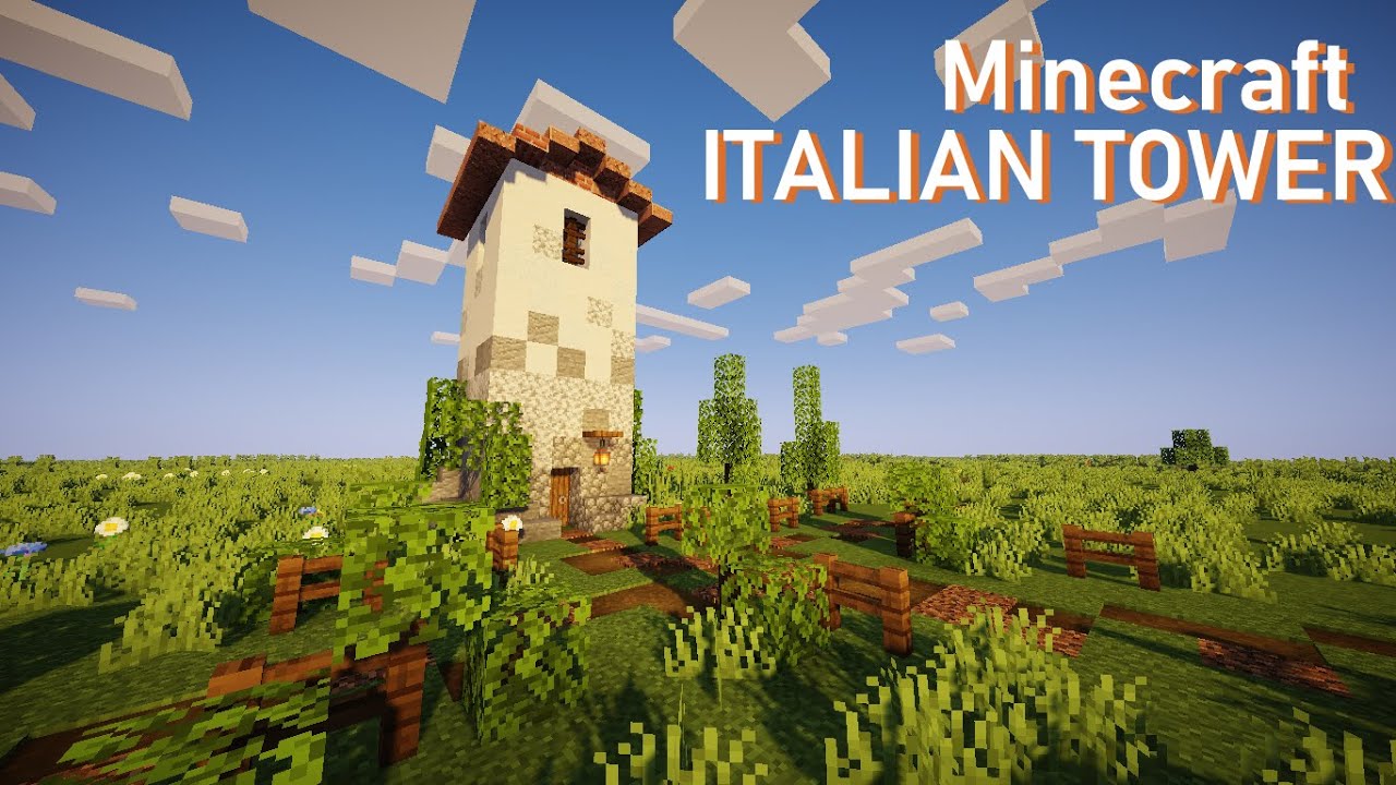 Building an ITALIAN TOWER in Minecraft | Minecraft construction - YouTube