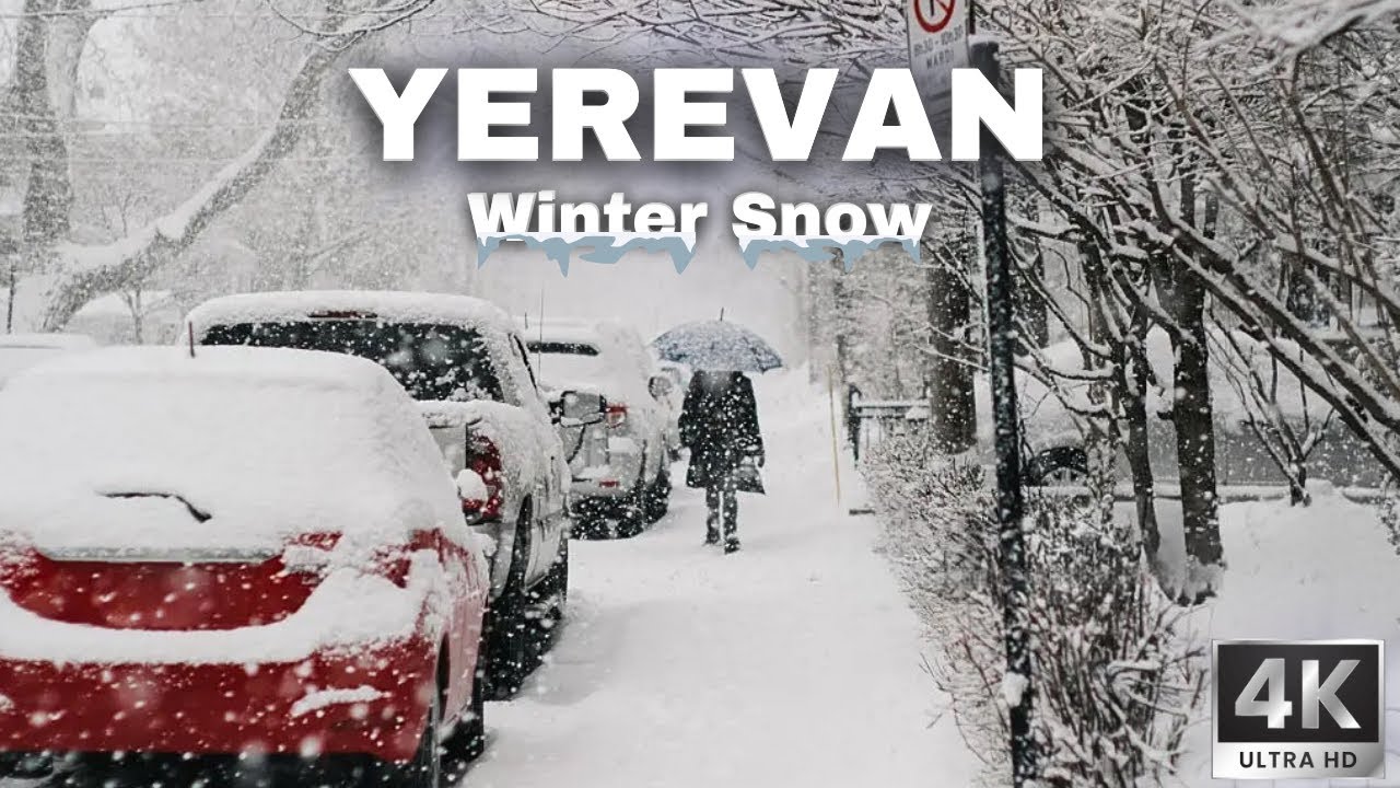 Yerevan Covered in Snow | The City’s Snowiest Day Winter Walking Tour ...