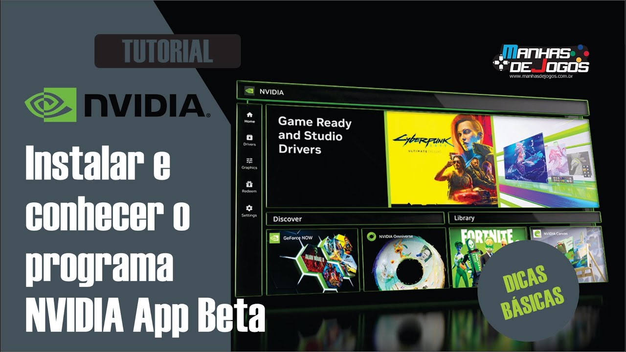 Instalar e conhecer o programa NVIDIA App Beta - 2024 - YouTube