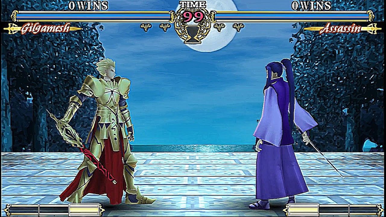 Gilgamesh VS Assassin (classic Arcade) - Fate unlimited Heroes PSP ...