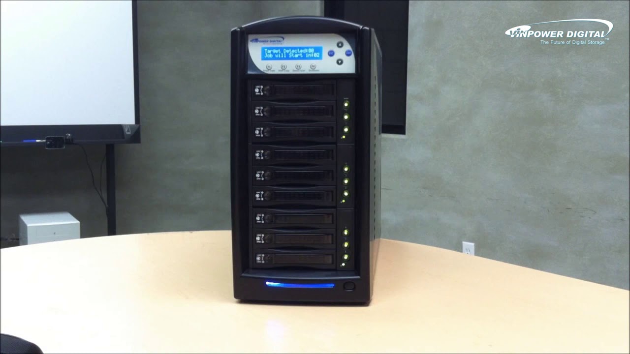 How To Operate Vinpower Digital's HDDShark Hard Drive Duplicator - YouTube
