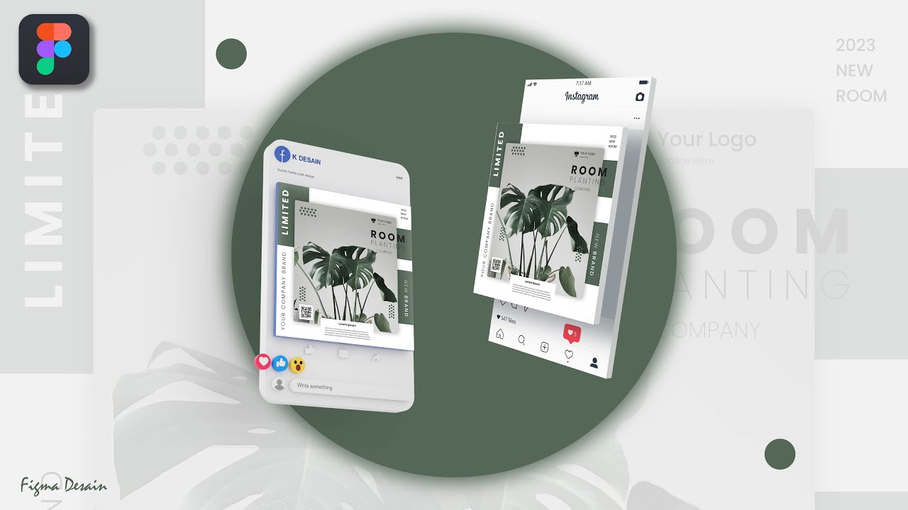 How to make social media post design in Figma - Figma Design - YouTube
