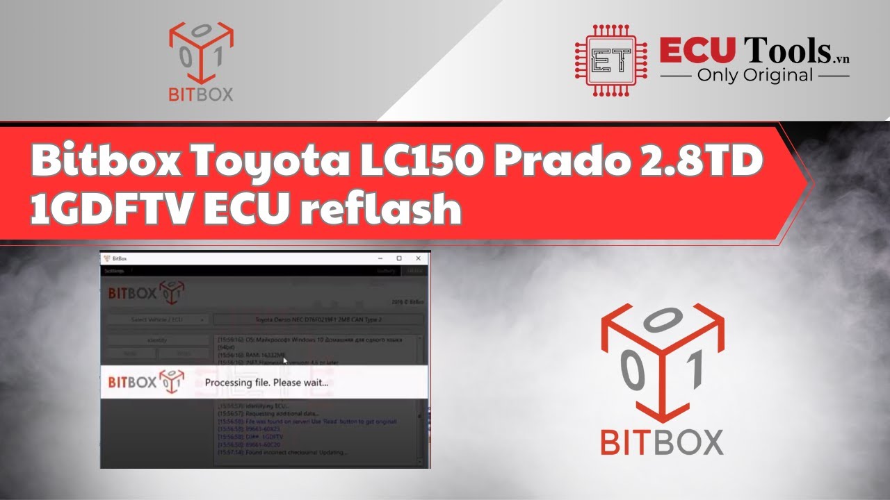 Bitbox Toyota LC150 Prado 2 8TD 1GDFTV ECU reflash | ECUTools Vietnam ...