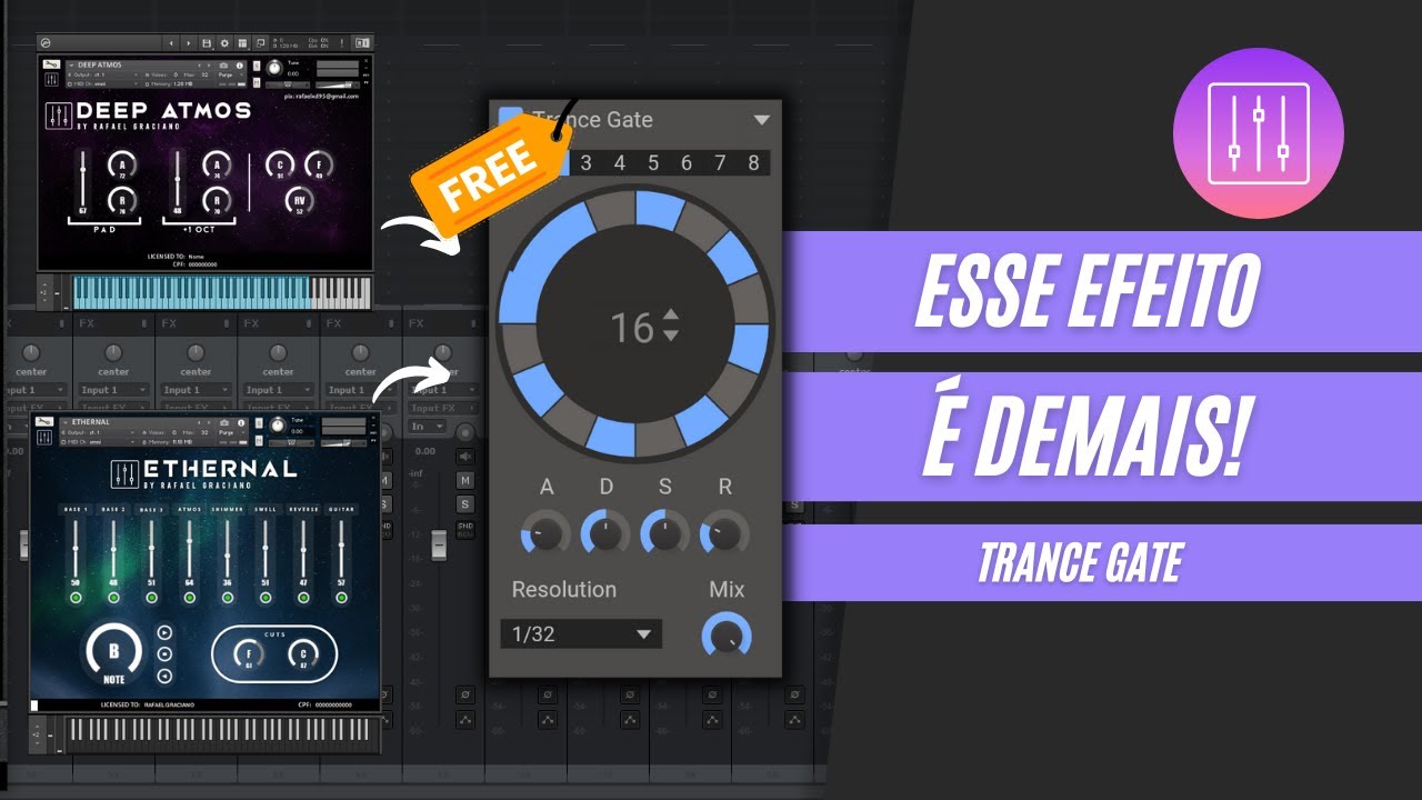 CRIE NOVAS CAMADAS COM ESSE PLUGIN 100% GRÁTIS! | TRANCE GATE - YouTube