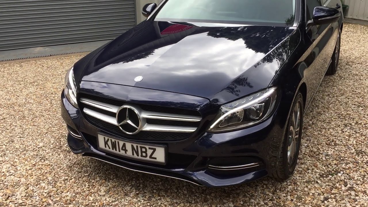 Mercedes-Benz C200 Sport Auto Finished In Cavansite Blue Metallic - YouTube