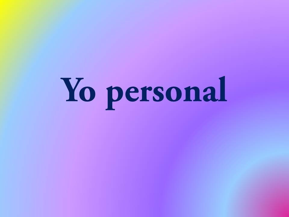 Yo personal - YouTube