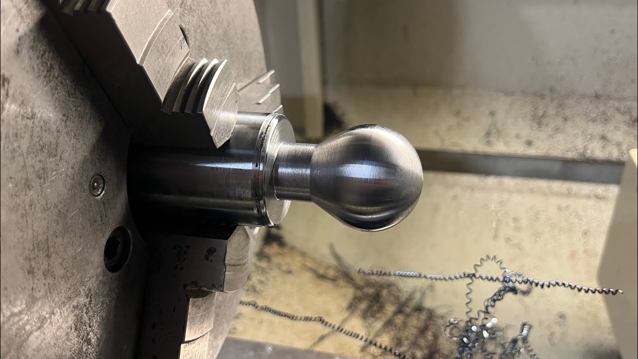 CNC MAKING A BALL JOINT(SMR) - YouTube