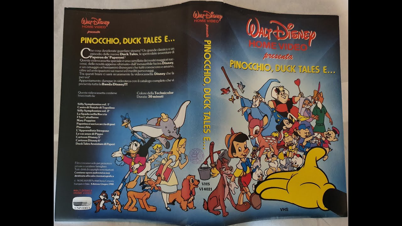 WDHV presenta Pinocchio, Duck Tales e... Italian Trailer tape (Disney ...