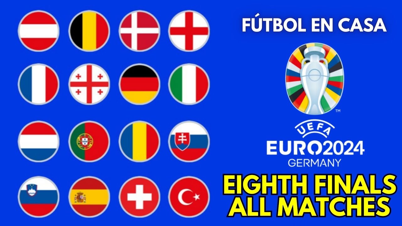 EURO 2024 EIGHTH FINALS ALL MATCHES @ElTallerdePedrincci #viral - YouTube
