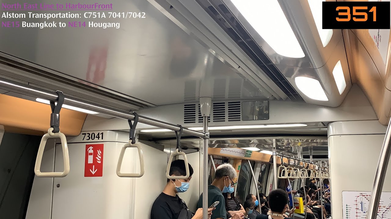 ⁴ᴷ [Unrefurbished] SBST, NEL Train Ride [Buangkok → Hougang] - Alstom ...