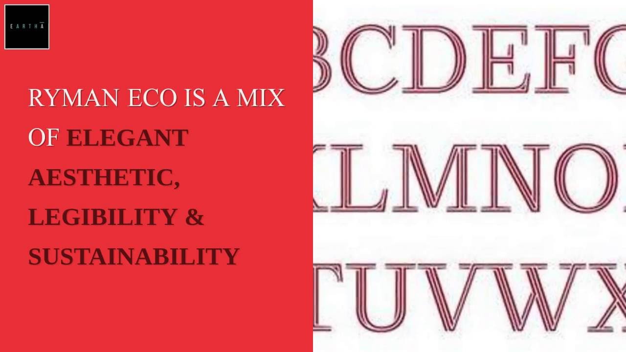 Ryman Eco - The world's most beautiful sustainable font - YouTube