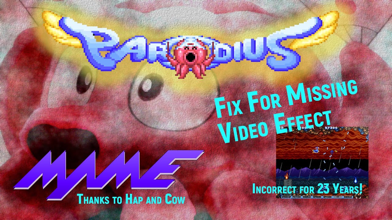 Parodius Da! arcade game - MAME video emulation bugfix - It's been ...