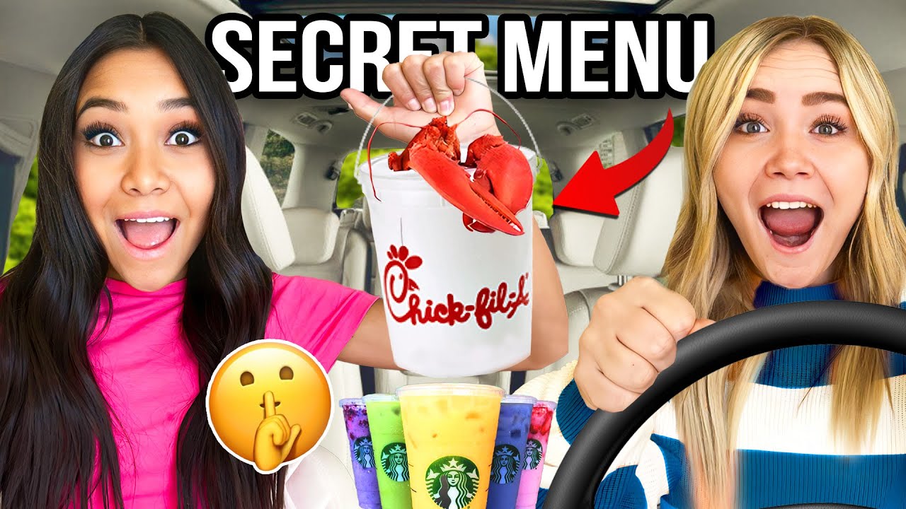 TRYiNG DRIVE-THRU SECRET MENU ITEMS!! - YouTube