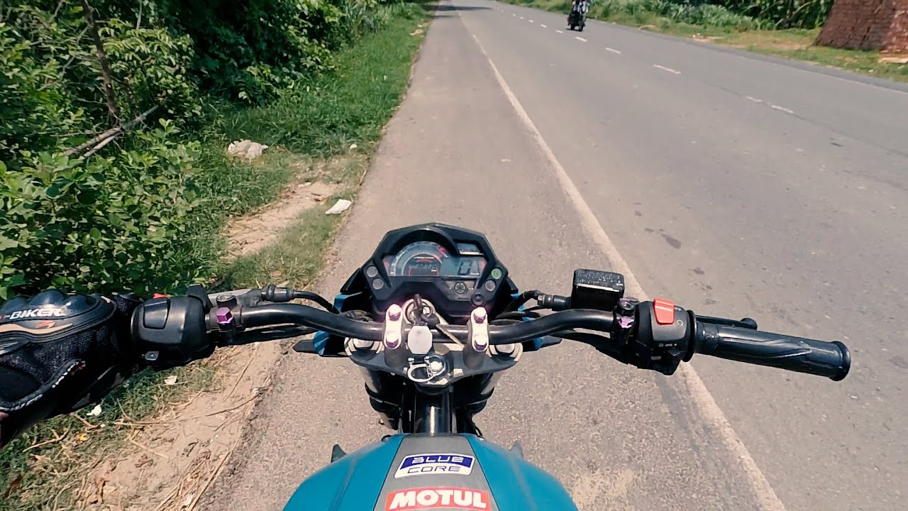 Old Model Yamaha Fzs Version 1 Stock Plug Top Speed Test! Part 1 - YouTube