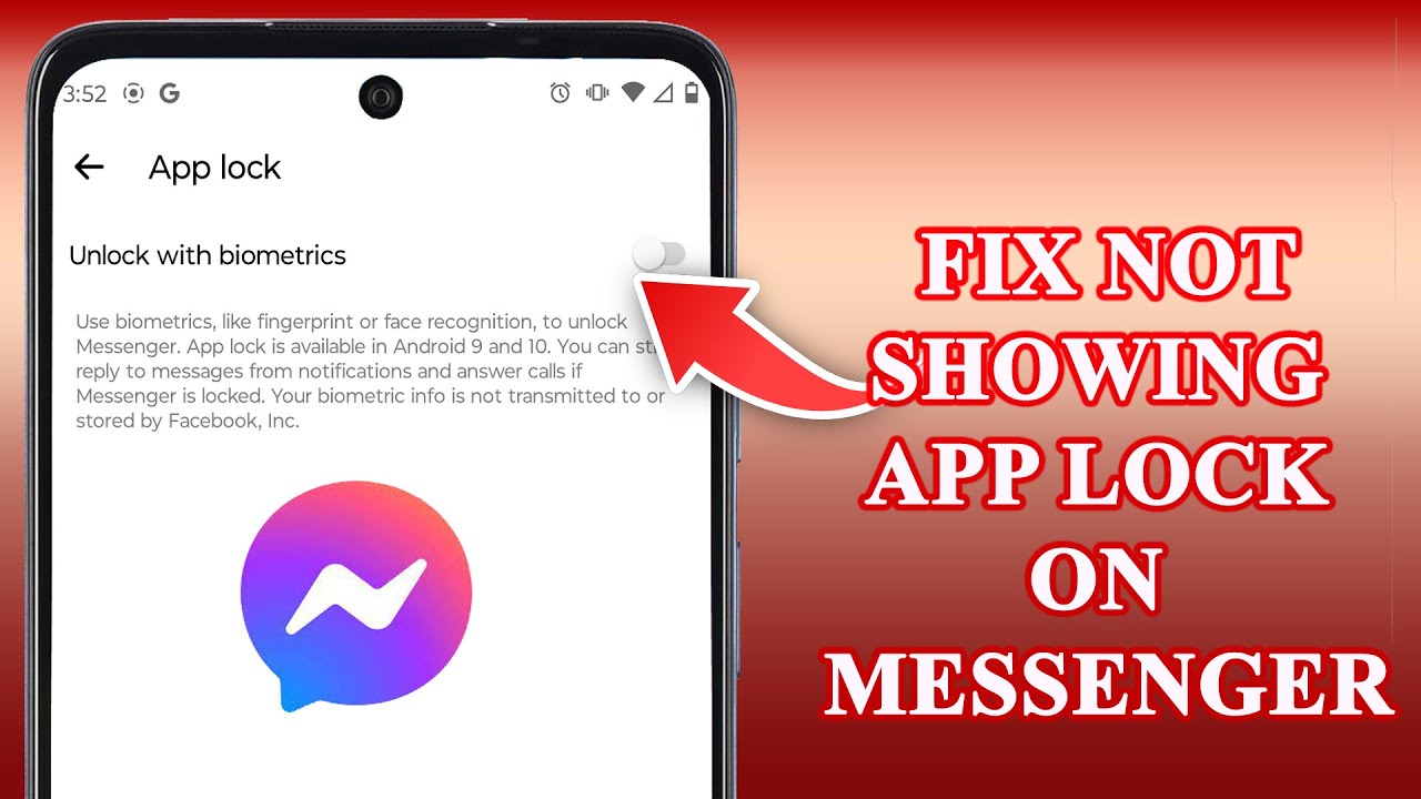 How to fix not showing the app lock on Messenger - YouTube