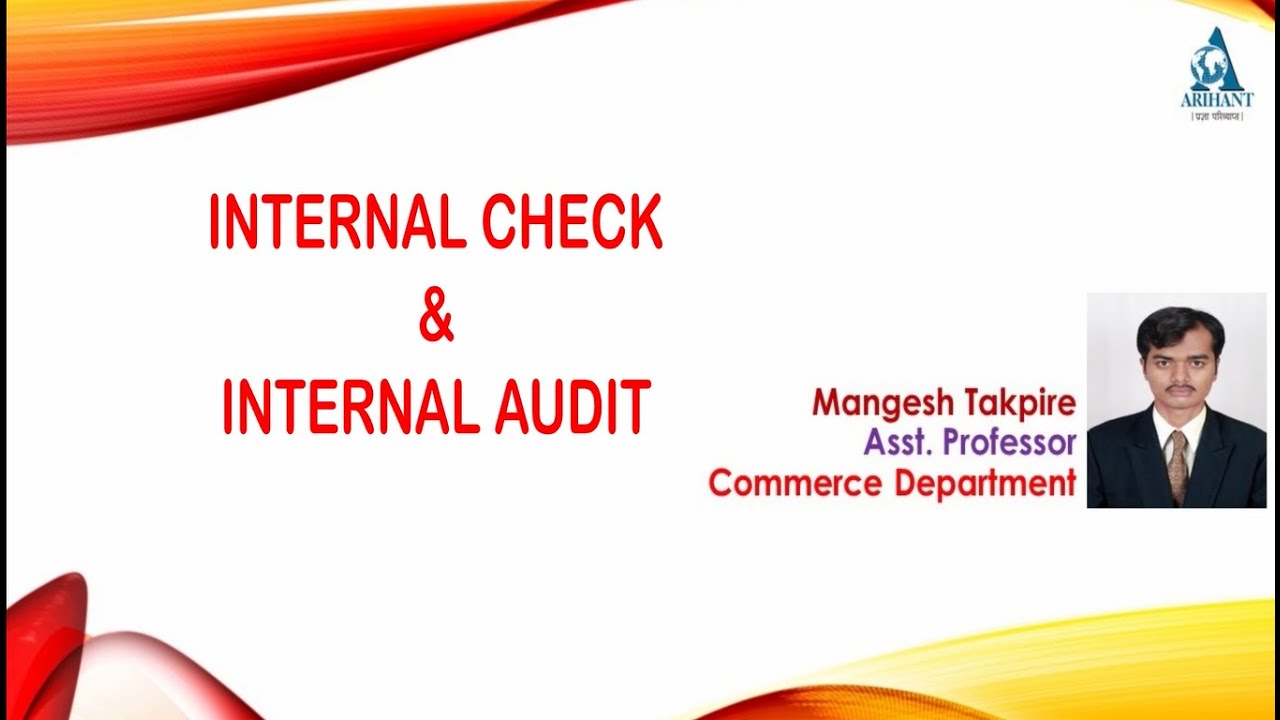 Internal Check & Internal Audit - YouTube