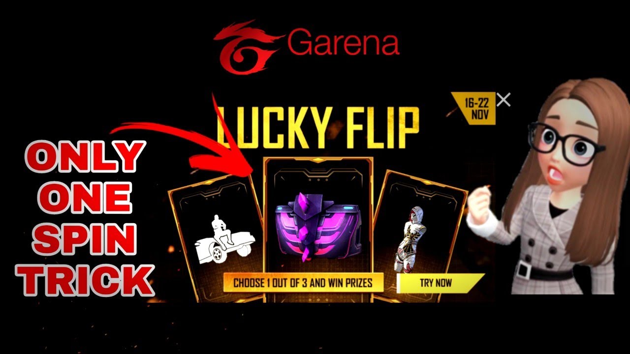 LUCKY FLIP EVENT ONE SPIN TRICK... 😯 - YouTube