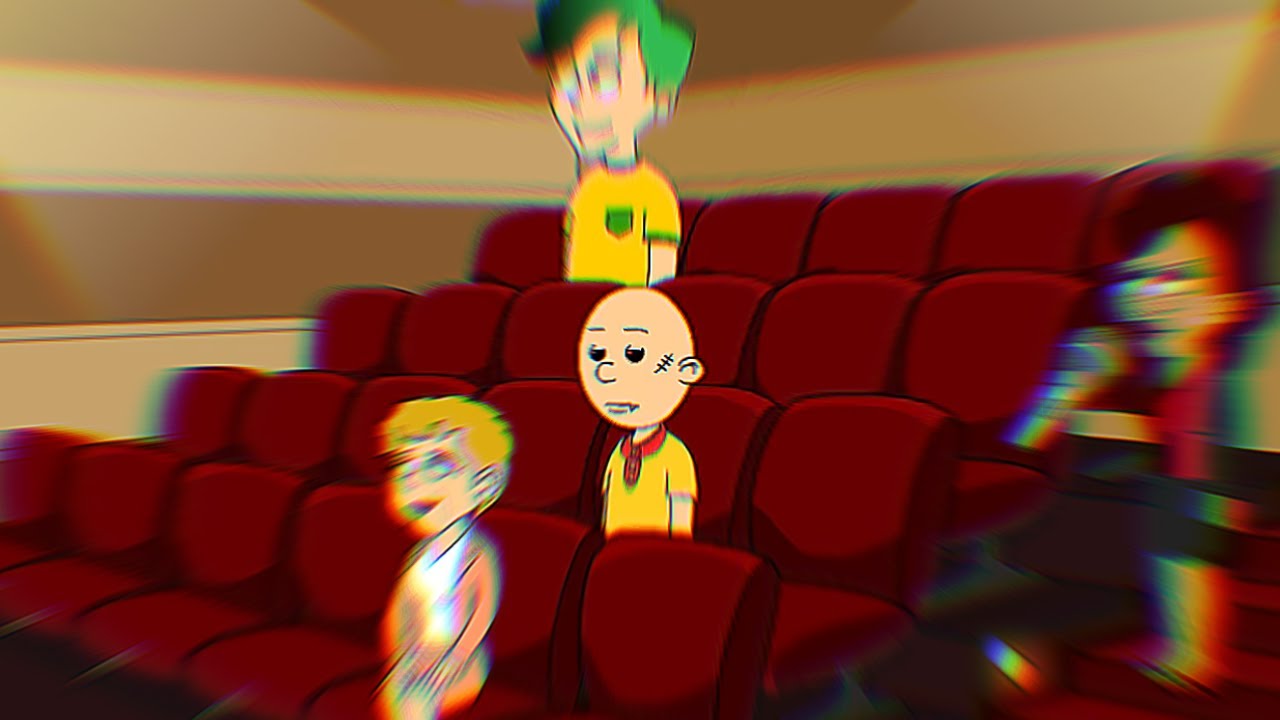 Evil Caillou Goes To The Movie Theater while Grounded - YouTube