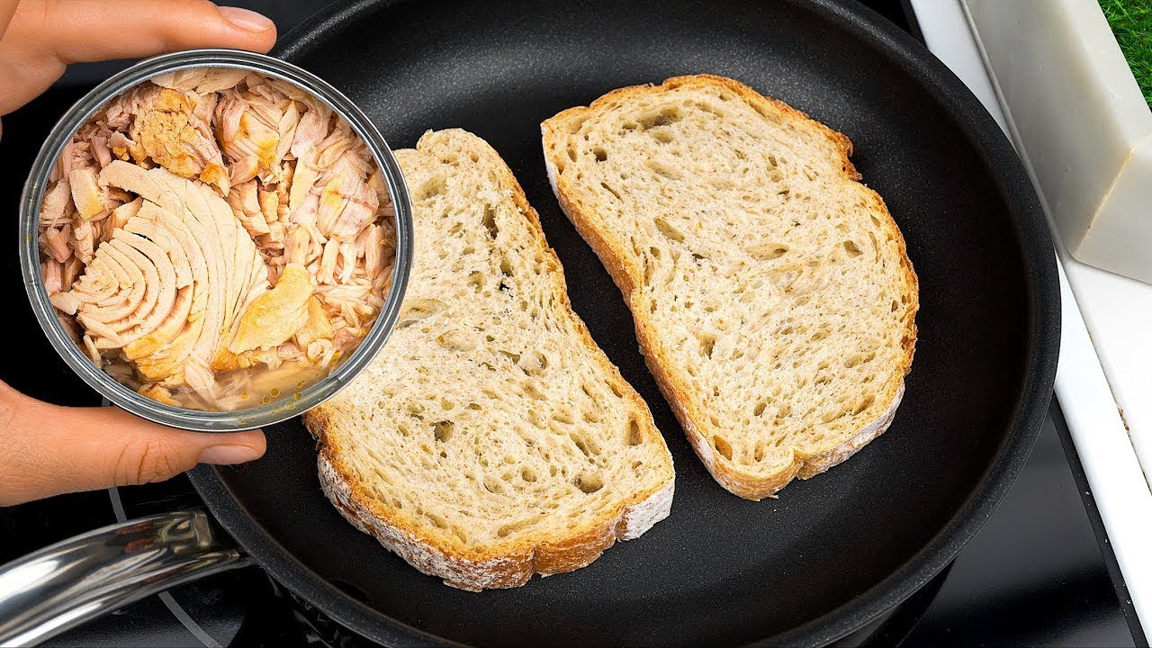 💛 Do you have canned tuna and bread at home? Easy, fast and very ...