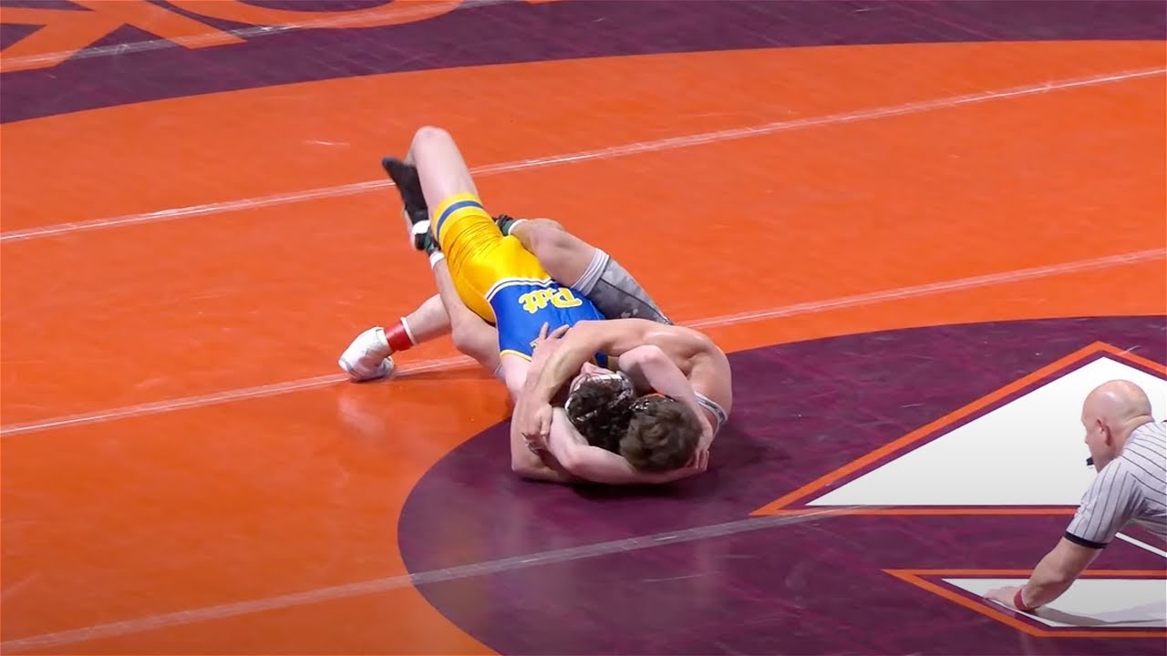 184lbs Reece Heller (Pitt) vs Hunter Bolen (Virginia Tech) - YouTube