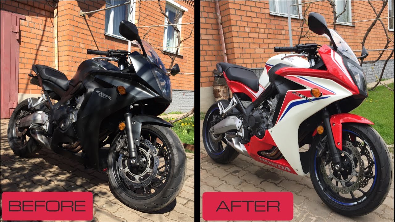 Wrap Honda CBR650F 2014 Walk Around - Wrap project of street sport bike ...