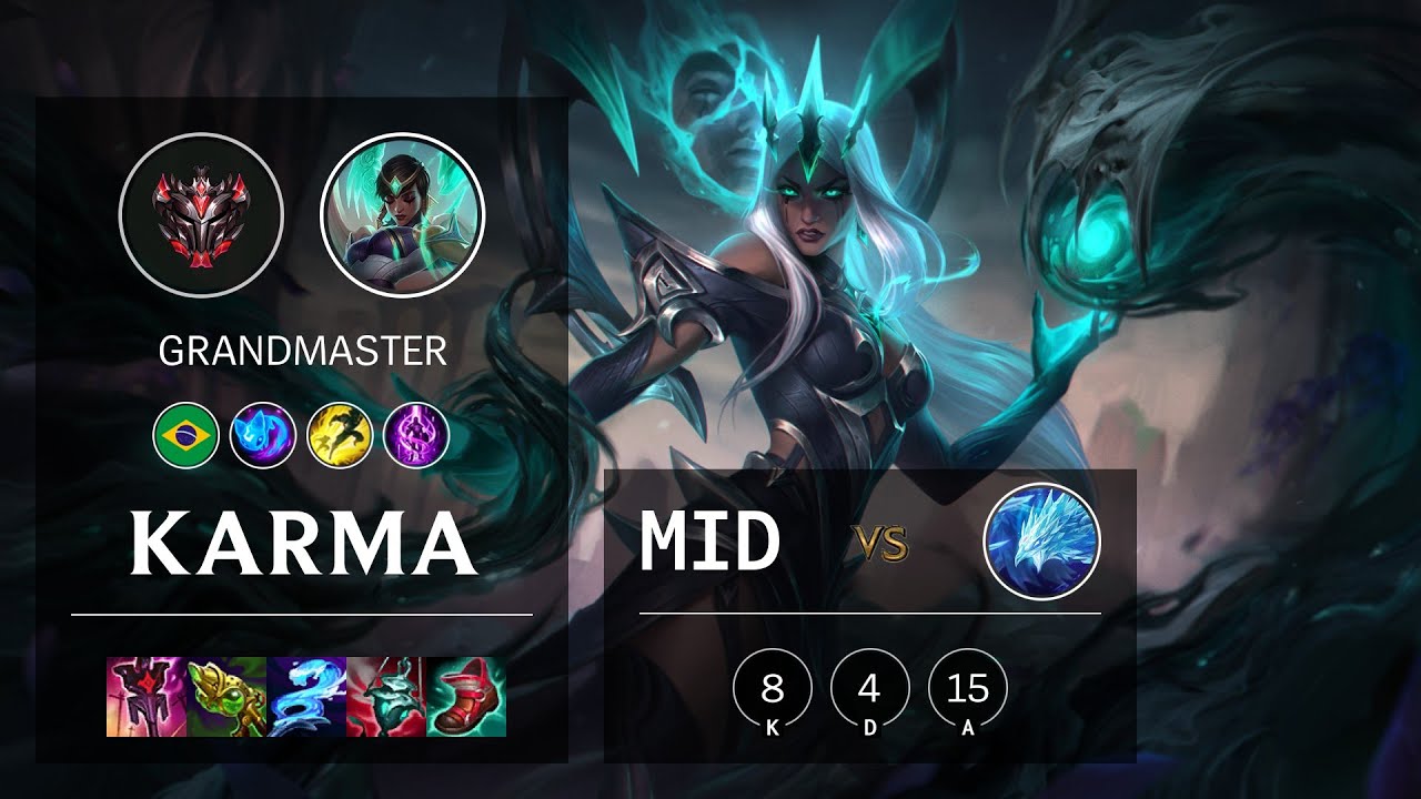 Karma Mid vs Anivia - BR Grandmaster Patch 11.2 - YouTube