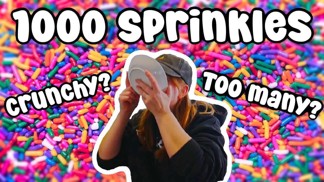 I ATE 1000 SPRINKLES (1K Celebration Video) - YouTube