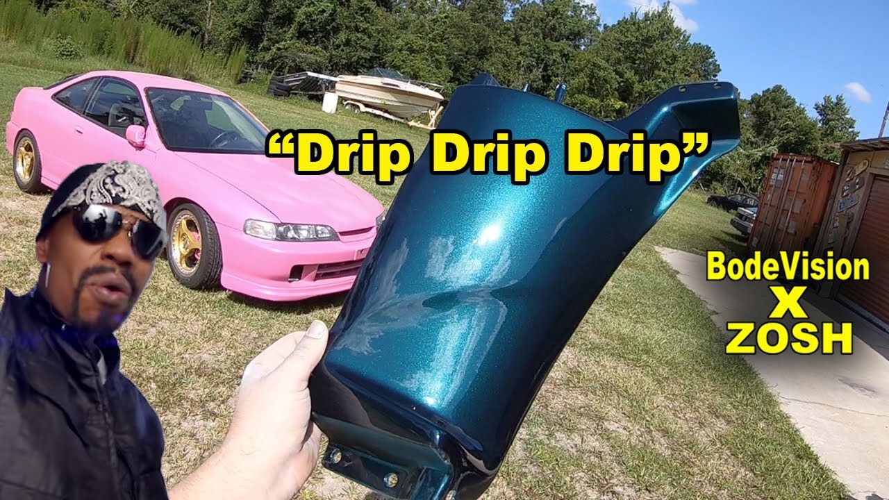 First Round of Paint Zosh's K24 Integra - YouTube