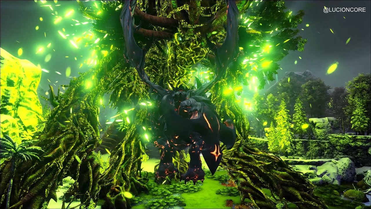 ARK: Survival Evolved Hell Dragon Meets Gaia Mother Of Earth - YouTube