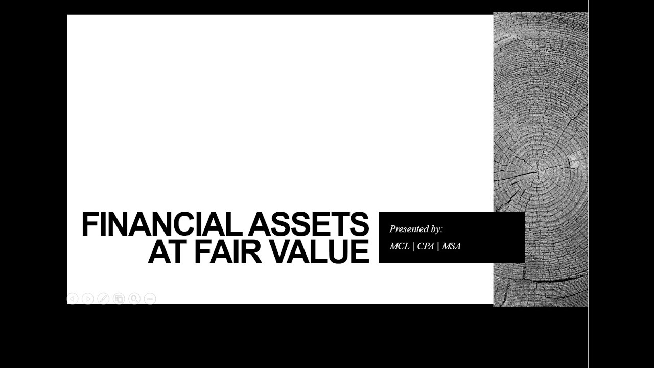 Financial Assets at Fair Value - YouTube