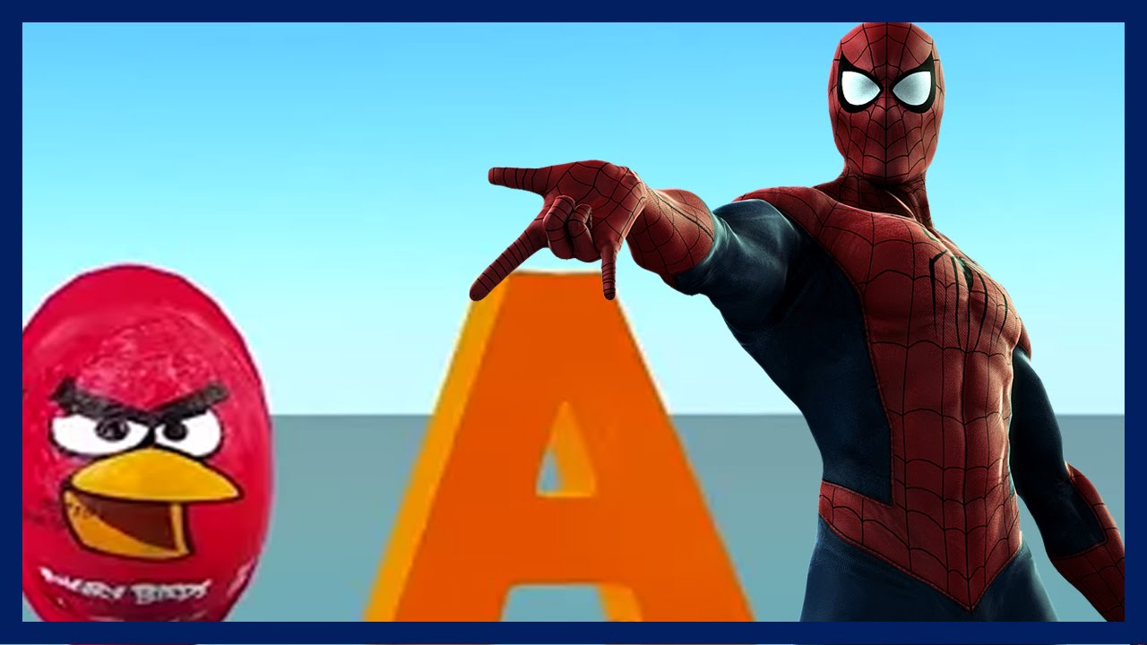Spiderman Surprise Eggs ABC Song | Alphabet Song | ABC Nursery Rhymes ...
