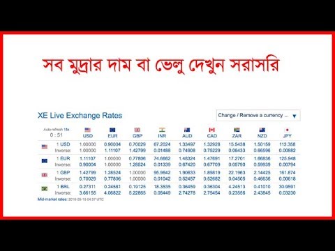 How to see Live Currency Exchange Rate Online - YouTube
