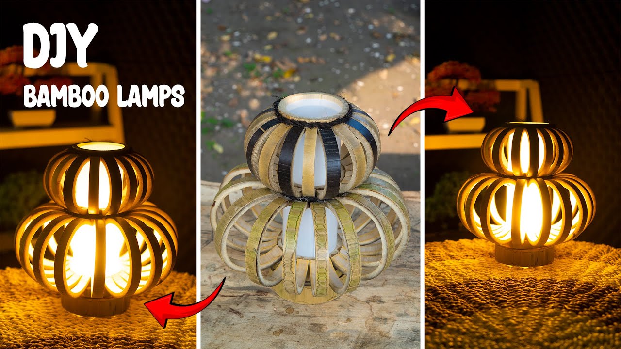 Modern Lighting Ideas from Bamboo | Make a Beautiful Lamp From Dried ...