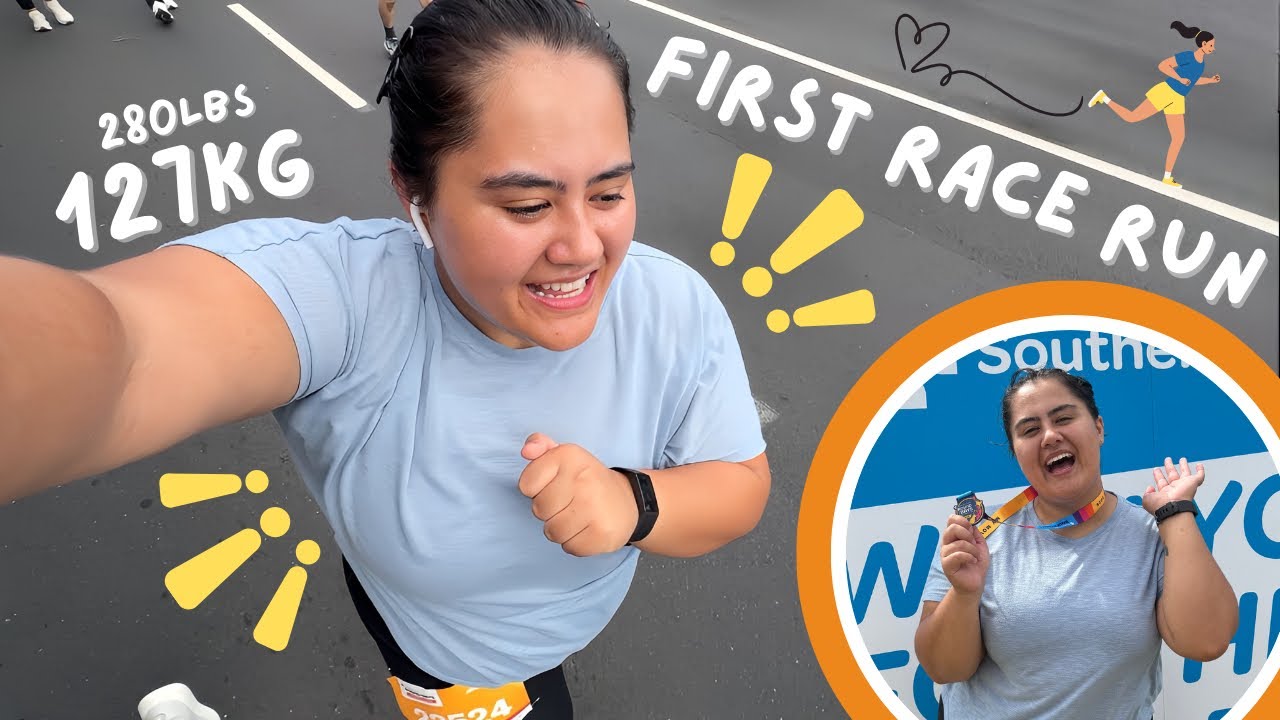 a BIG girl’s first race run! - YouTube
