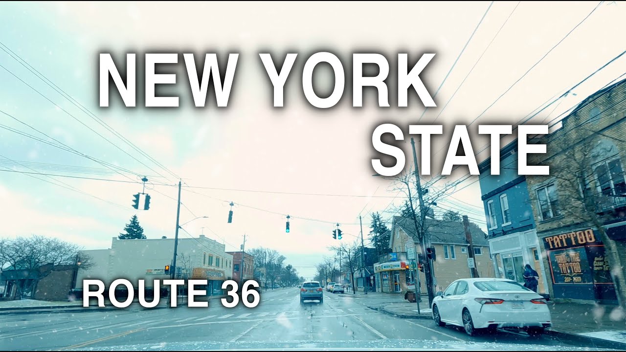 New York State Route 36 | 4K Relaxing Driving Footage | Driving to New ...