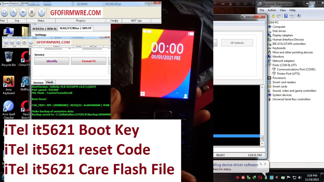 iTel it5621 Boot Key & reset Code cm2 - YouTube